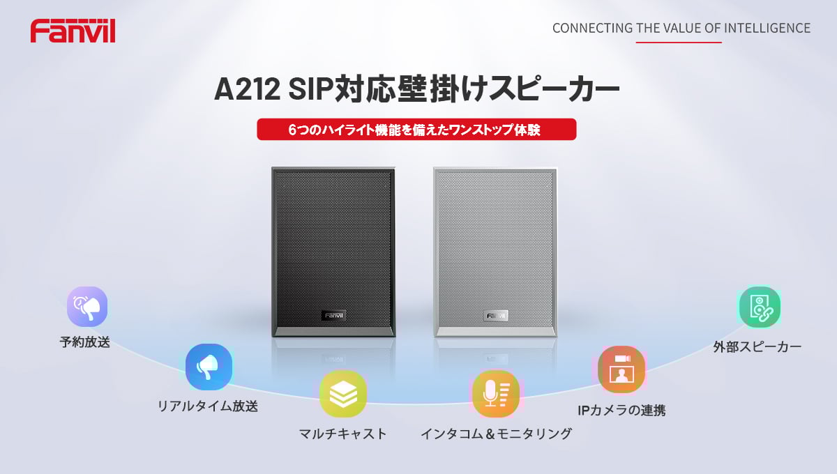 Fanvil SIP壁掛けスピーカーA212 - Fanvil